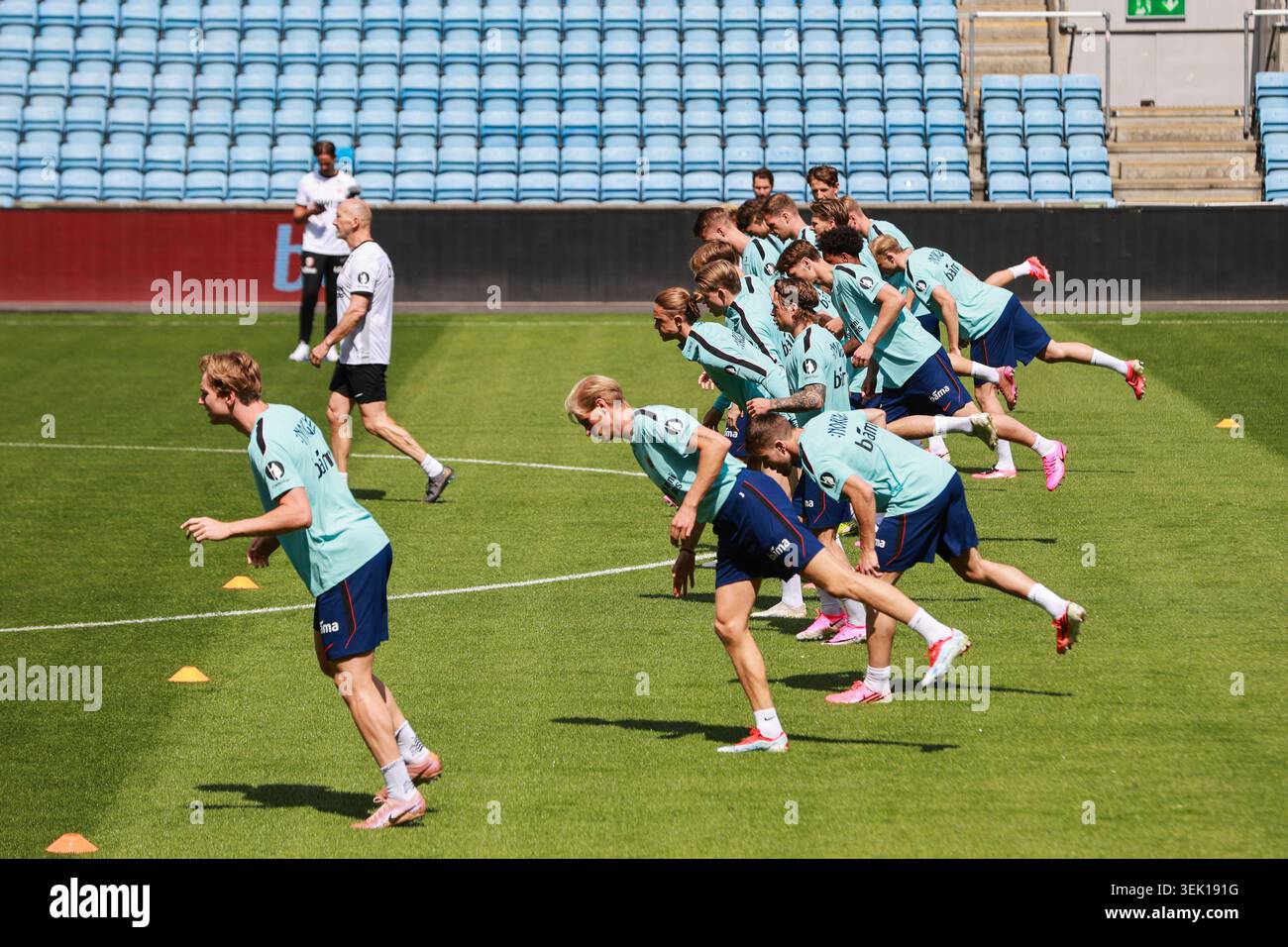Oslo 20260531. Training with the Norwegian men's national football team ...
