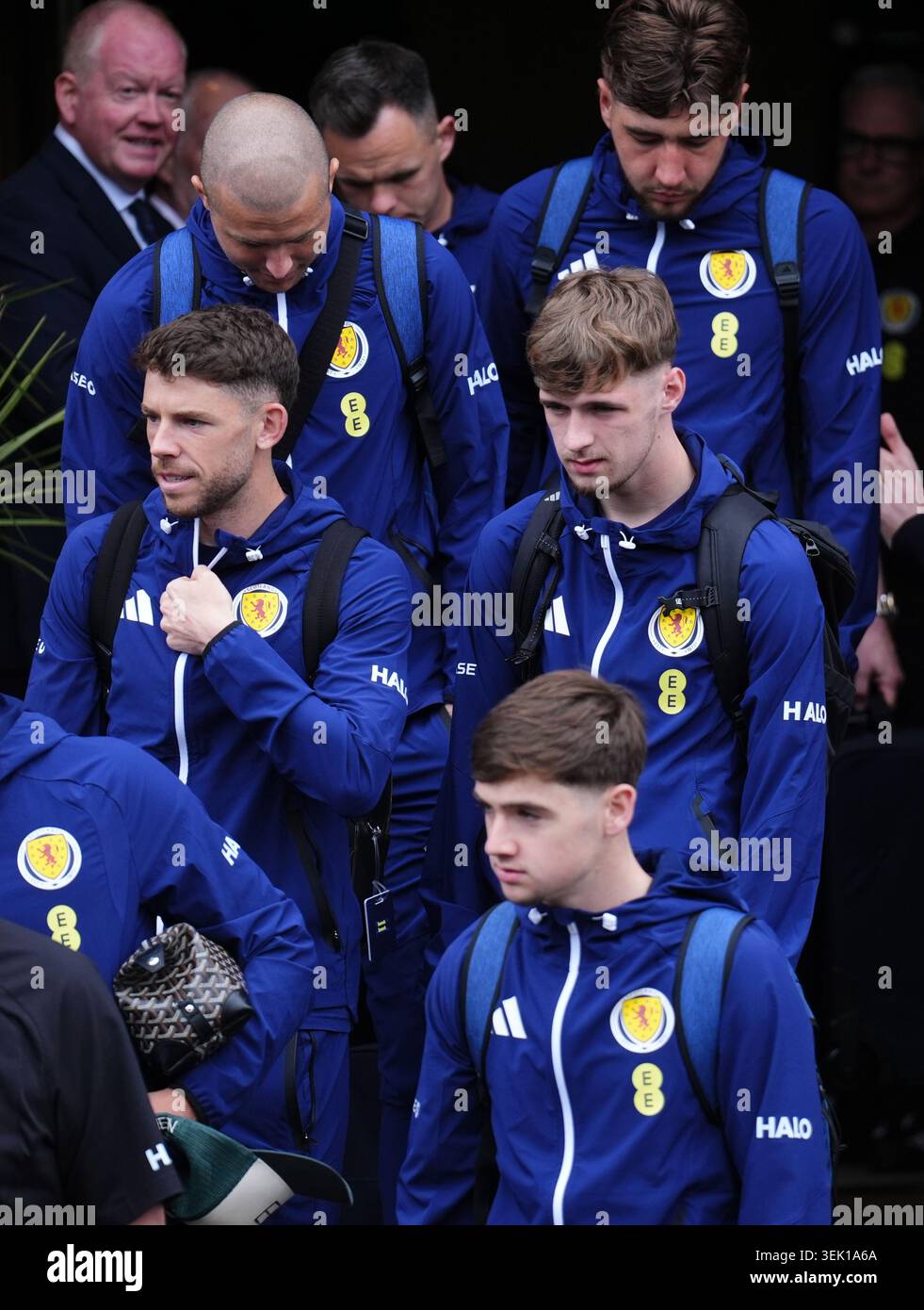 Scotland's Ryan Christie (left) and Tyler Fletcher (right) as the ...