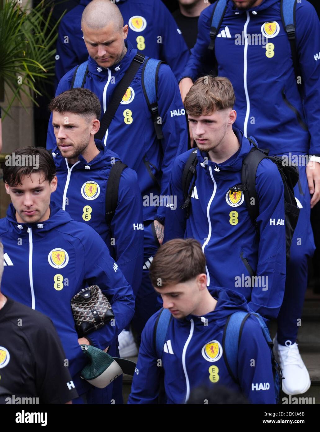 Scotland's Ryan Christie (left) and Tyler Fletcher (right) as the ...