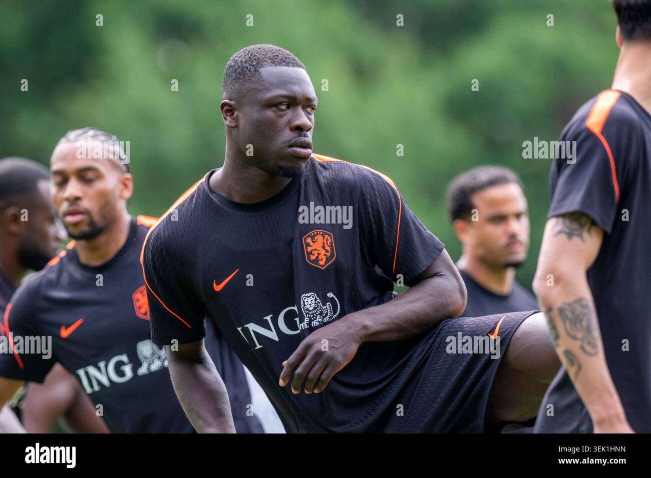 Brian Brobbey during the last practice before the World Cup soccer in ...