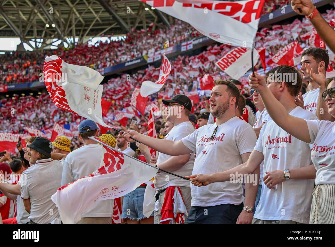 Budapest, Hungary. 30th, May 2026. Football fans of Arsenal seen on the ...