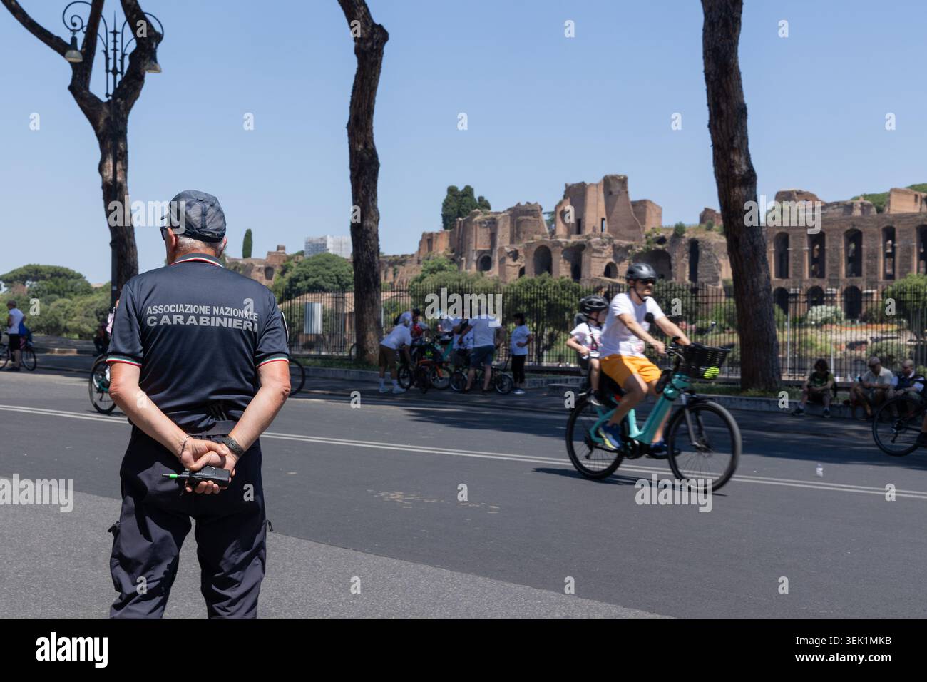 IPA85209752 - Cyclists at the finish line during the Family Ride 2026 ...