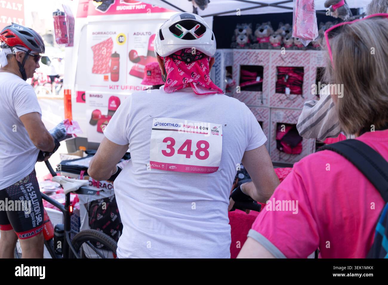 IPA85209754 - Cyclists at the finish line during the Family Ride 2026 ...
