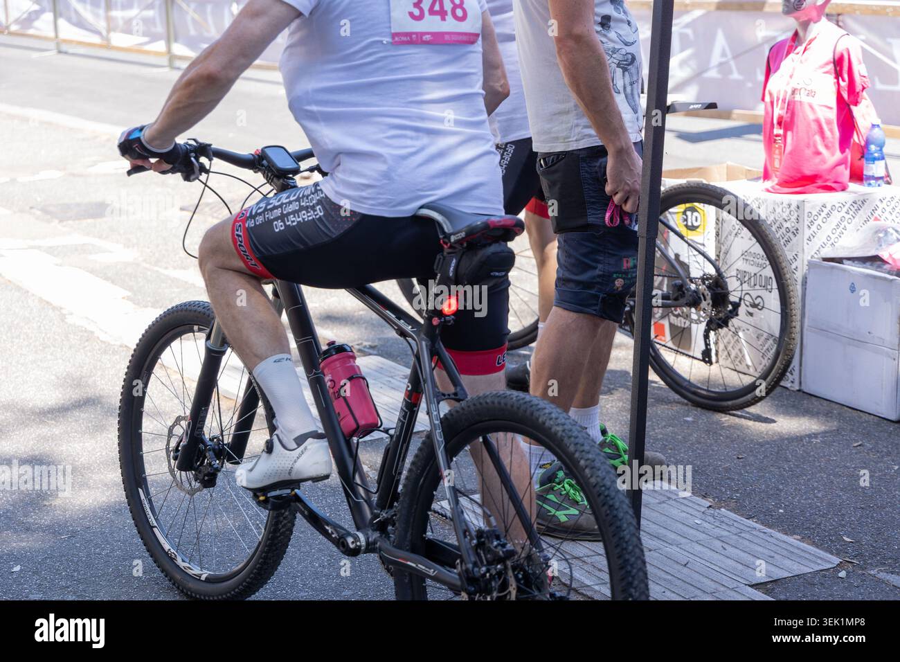 IPA85209755 - Cyclists at the finish line during the Family Ride 2026 ...