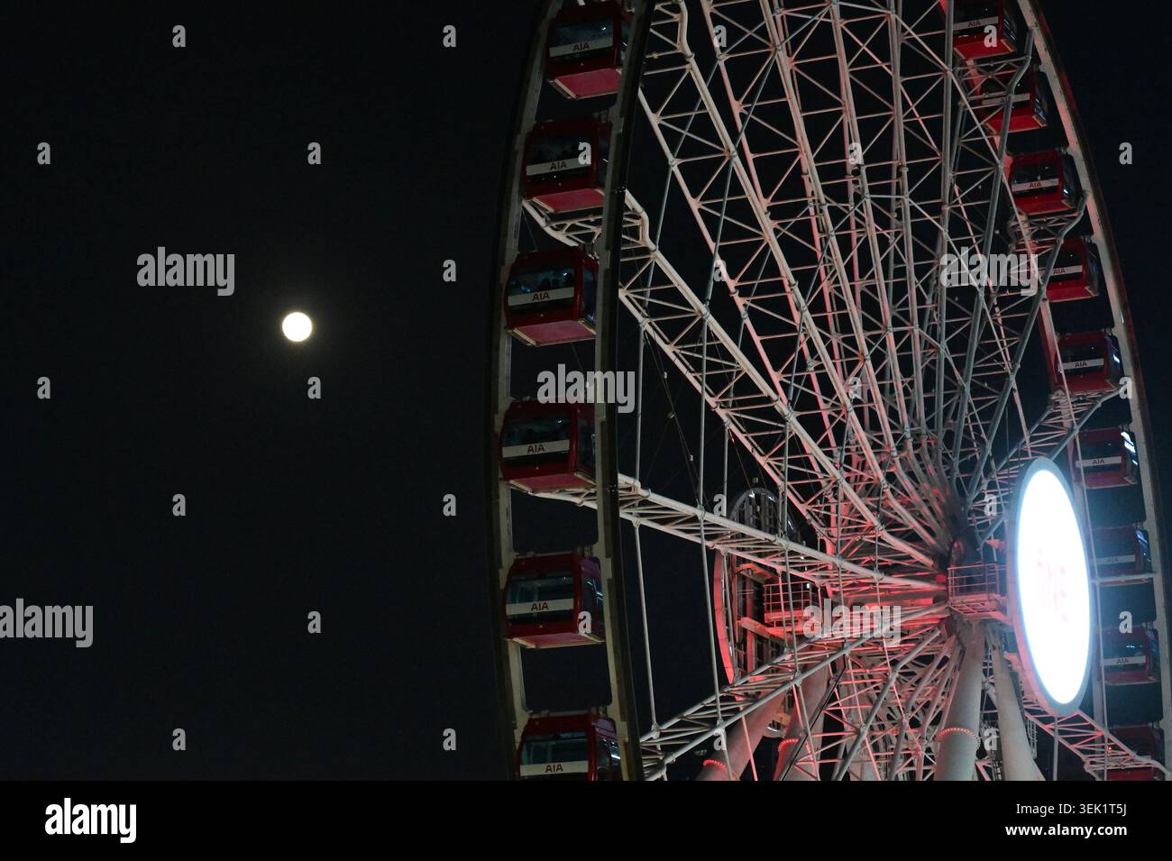 A Bule Moon in the sky in Hong Kong, May 31, 2026. NEXPHER/Kobe Li ...