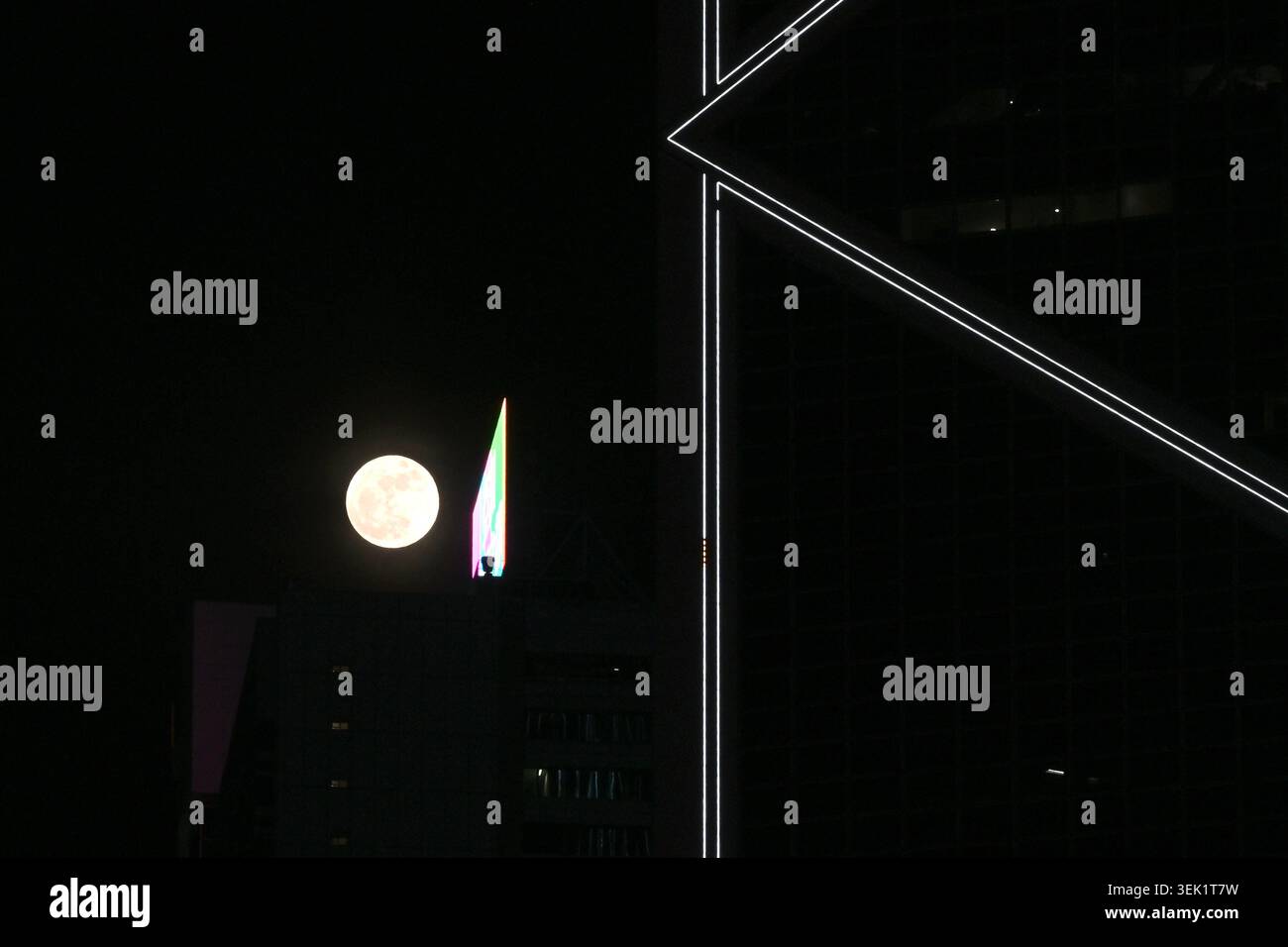 A Bule Moon in the sky in Hong Kong, May 31, 2026. NEXPHER/Kobe Li ...