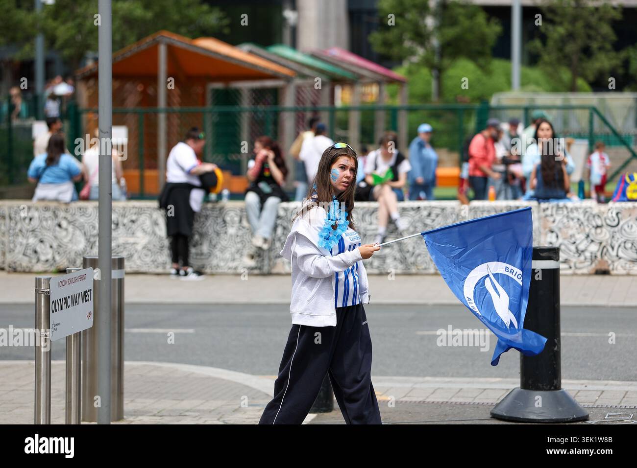 Brighton fans wembley hi-res stock photography and images - Alamy