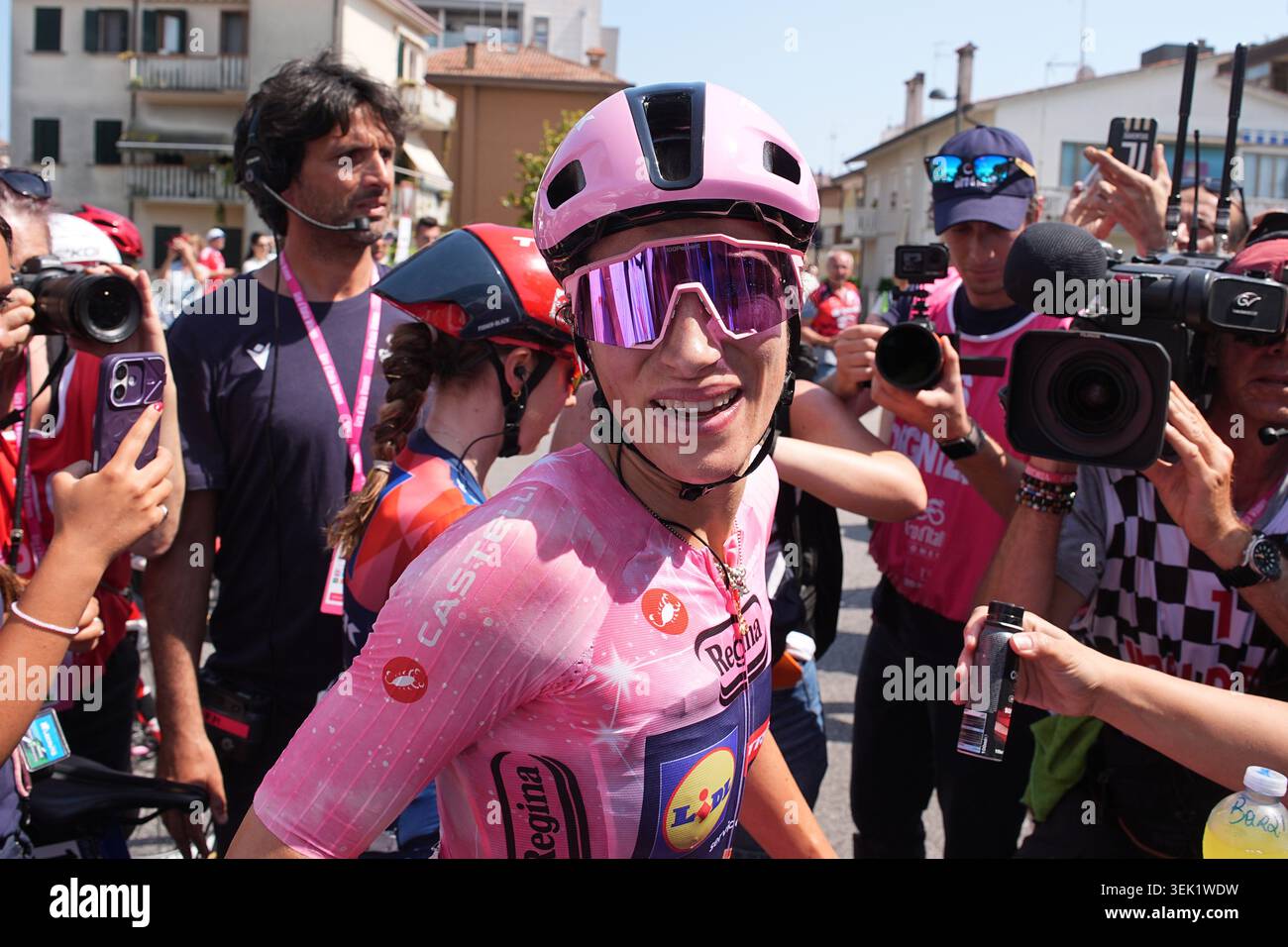 Italy’s Elisa Balsamo of Lidl - Trek’s (Pink jersey) winner of the ...