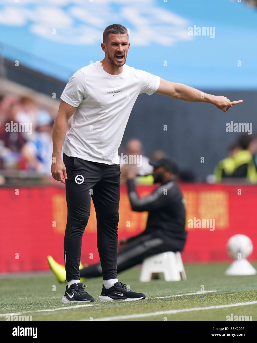 Dario Vidošić, Manager of Brighton & Hove Albion during the Brighton ...