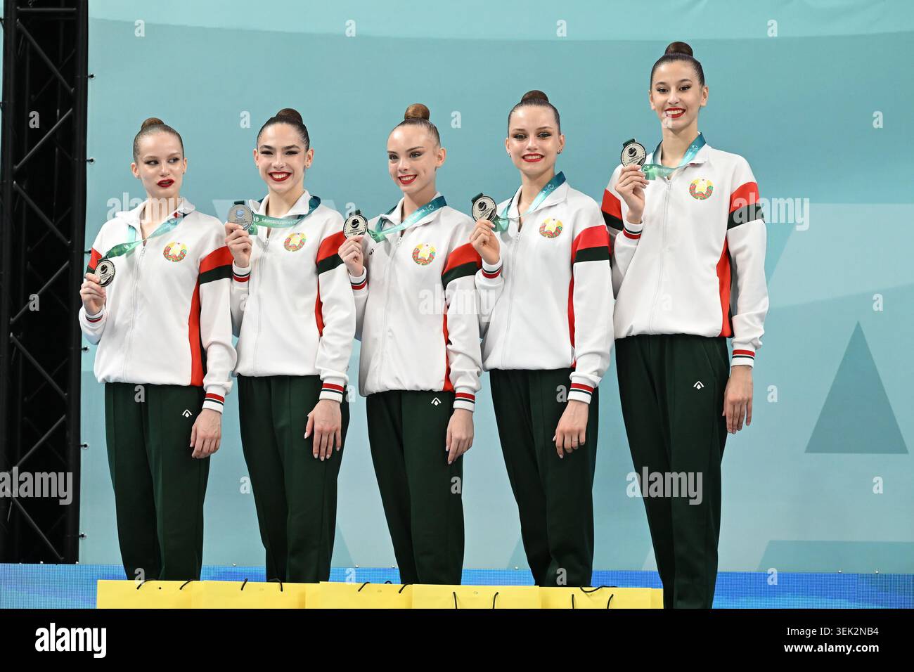 IPA85215809 - Belarus silver medal group during European Championships ...