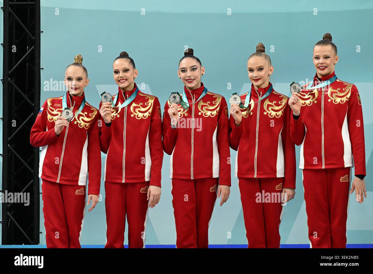 IPA85215810 - Russia group silver medal during European Championships ...
