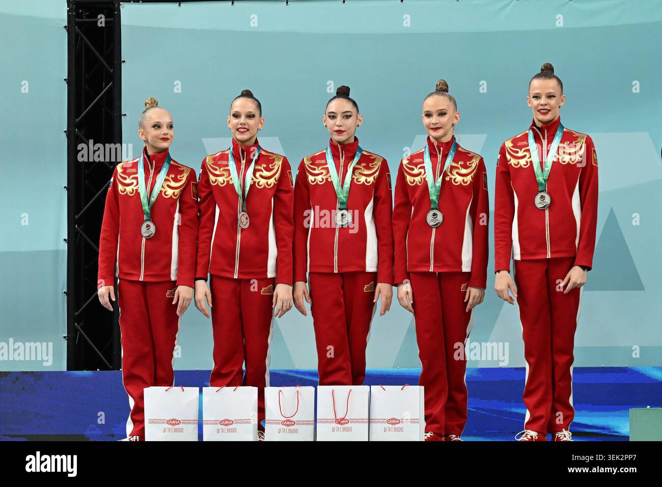 IPA85215812 - Russia group silver medal during European Championships ...
