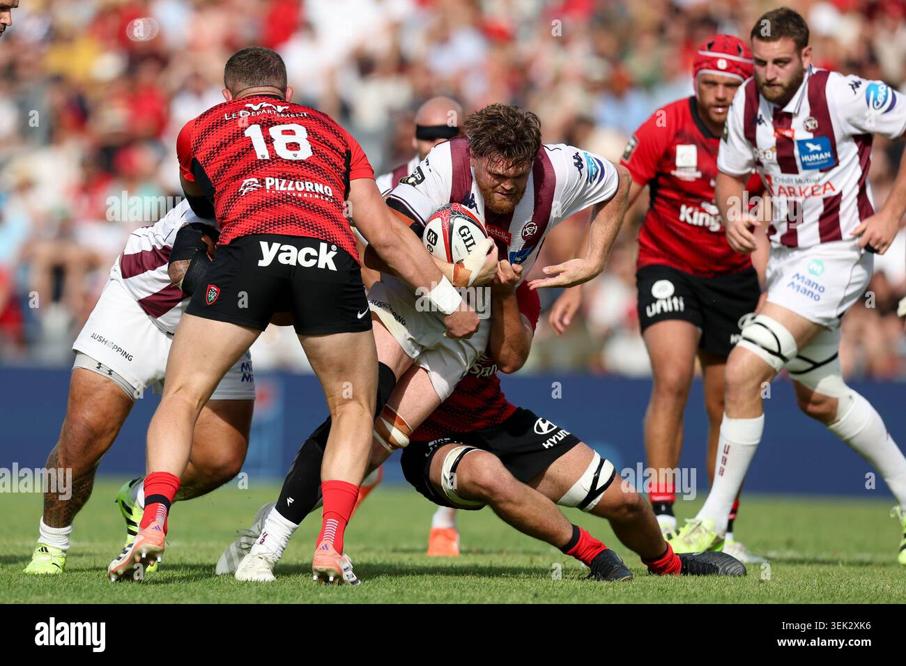 Lachlan SWINTON of Bordeaux during the Top 14 match between Toulon and ...