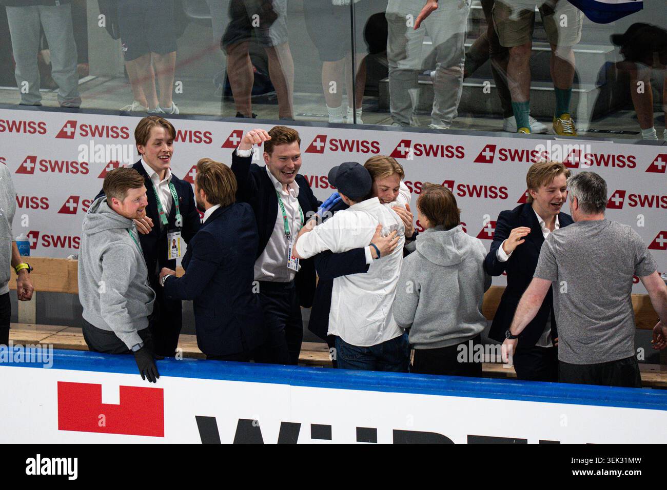 IPA85217532 - team Norway bench after to winning Goal during IIHF World ...