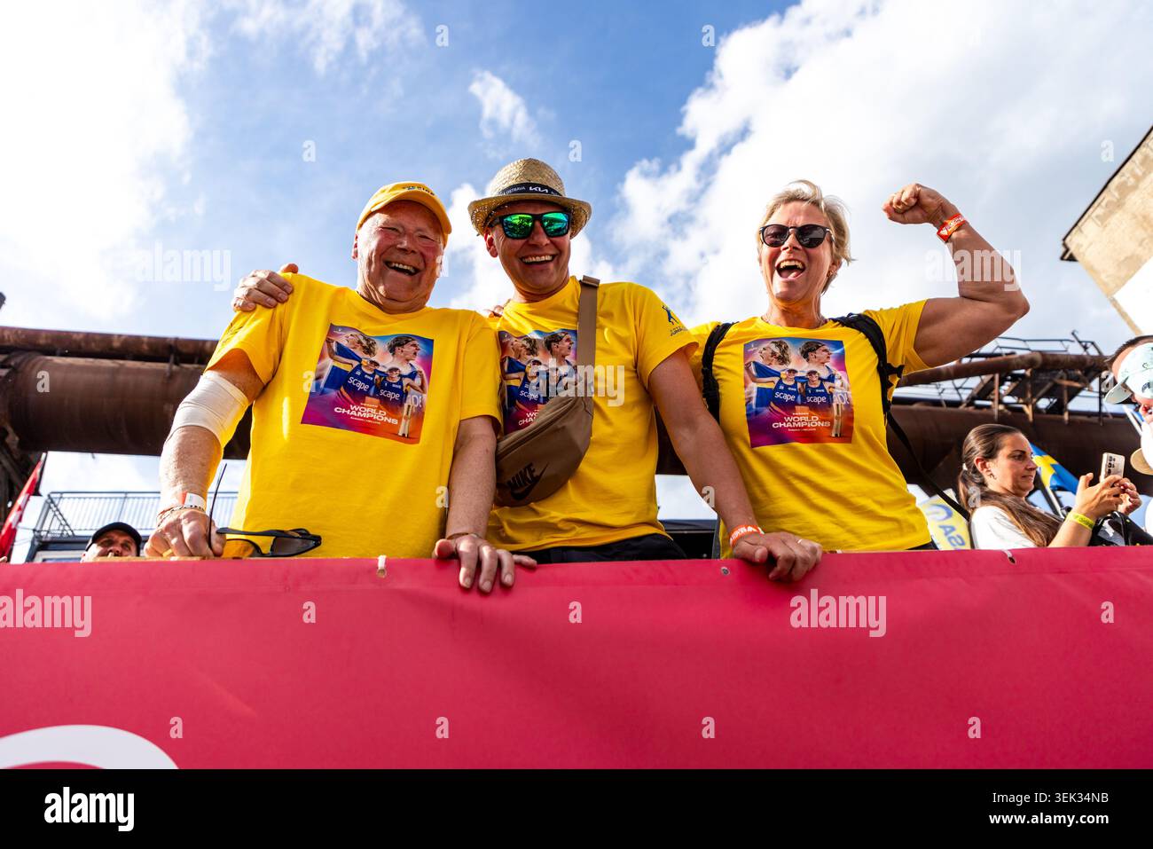 Fans during the Pro Tour, beach volleyball tournament of Elite category ...
