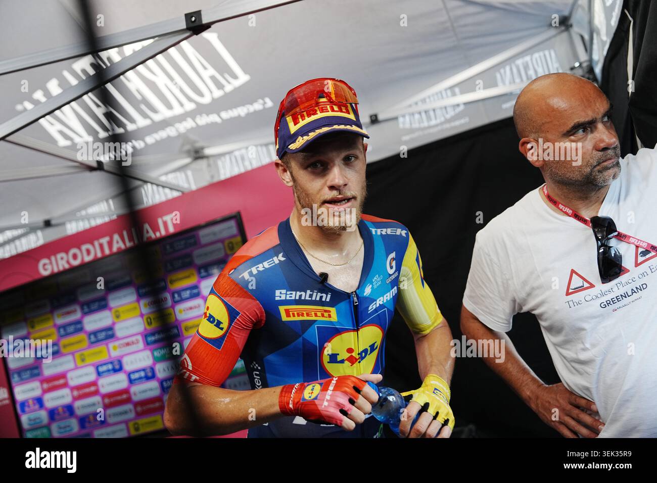 Italy’s Jonathan Milan of Lidl-Trek winner of stage during Stage 21 of ...