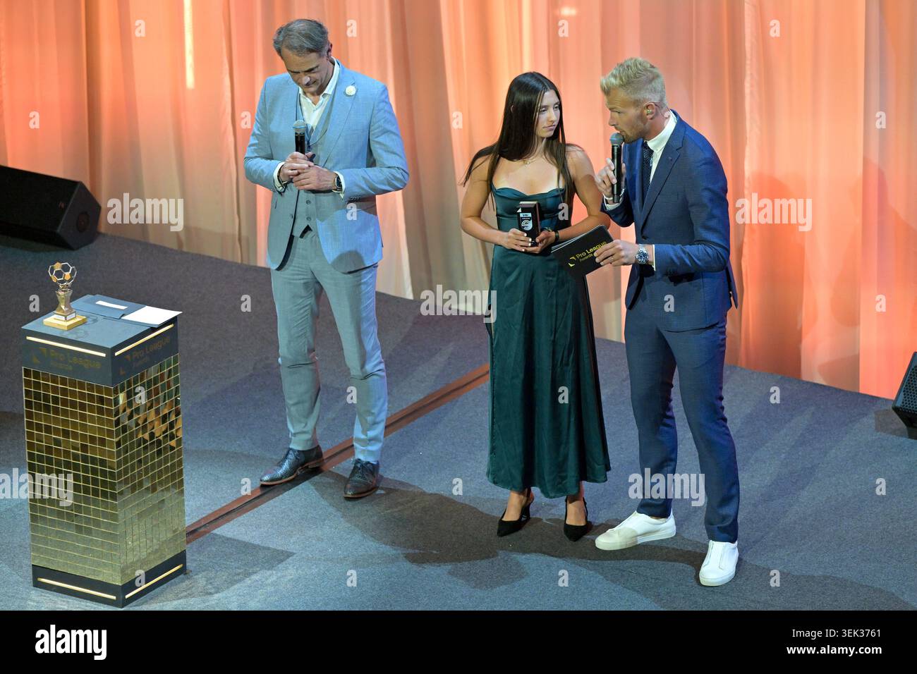 Aurelie Reynders , Ruben Van Gught and Ludo Vandewalle pictured during ...