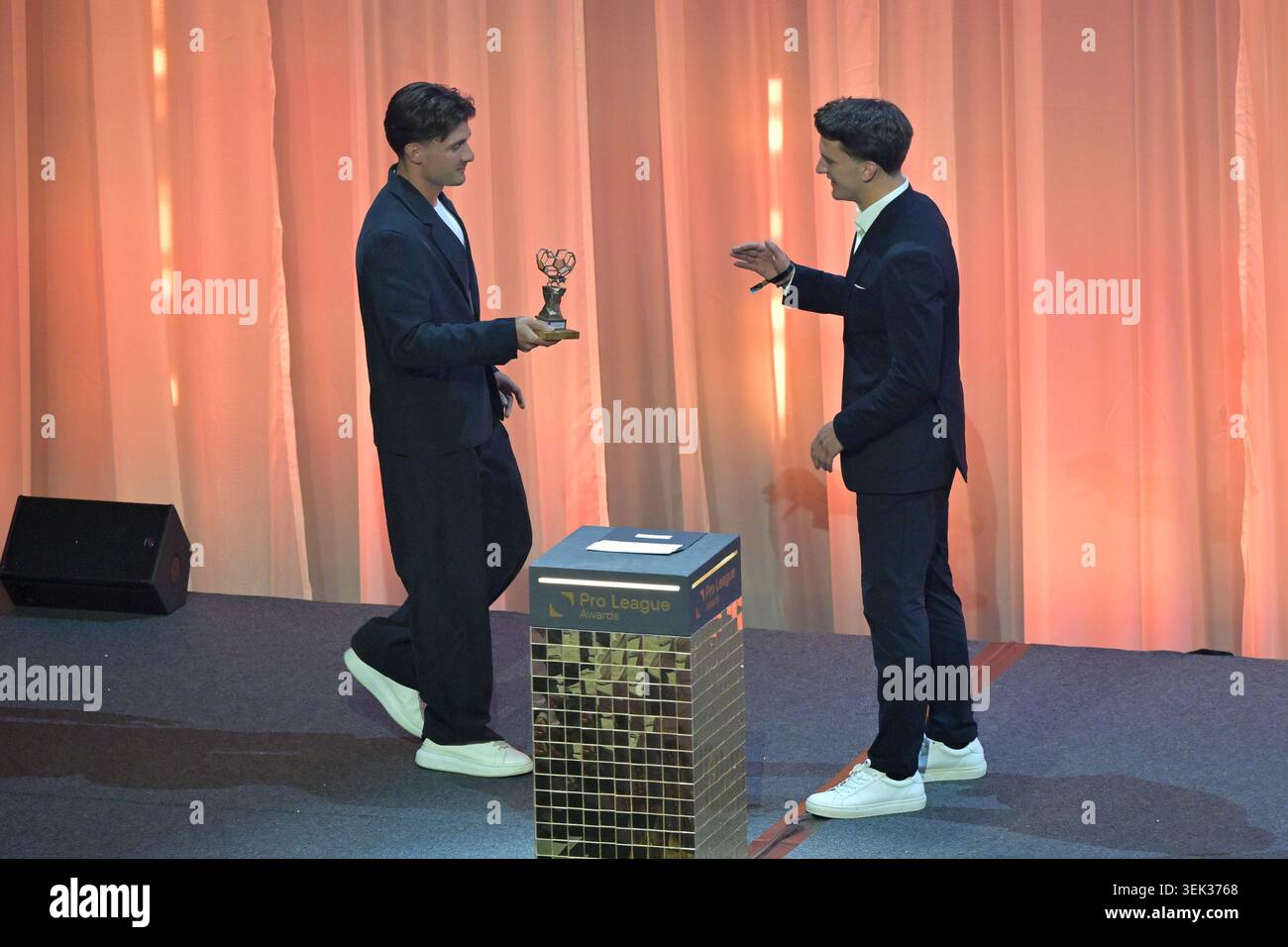 Vasilis and Christos Tzolis pictured during the Pro League Awards for ...