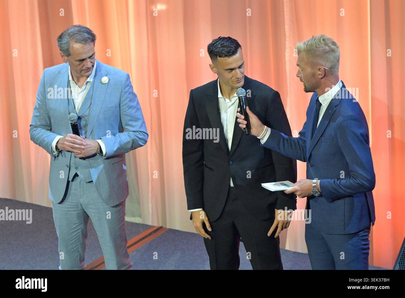 Aleksandar Stankovic , Ruben Van Gught and Ludo Vandewalle pictured ...