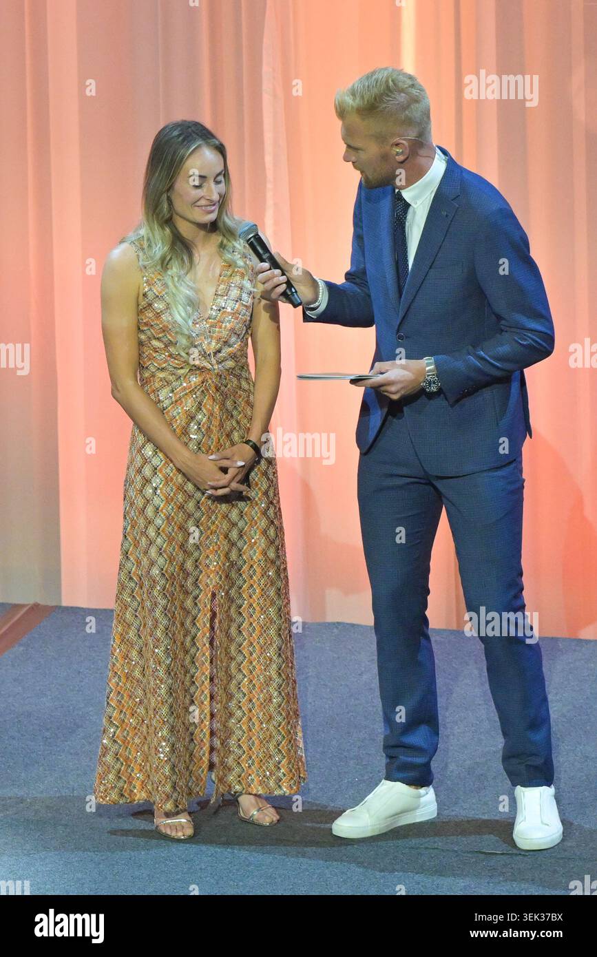 Tessa Wullaert and Ruben Van Gucht pictured during the Pro League ...