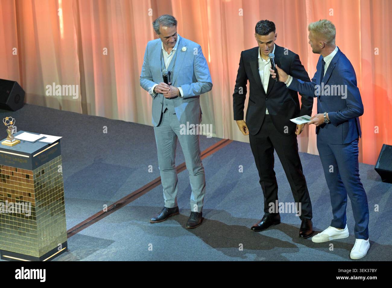 Aleksandar Stankovic , Ruben Van Gught and Ludo Vandewalle pictured ...