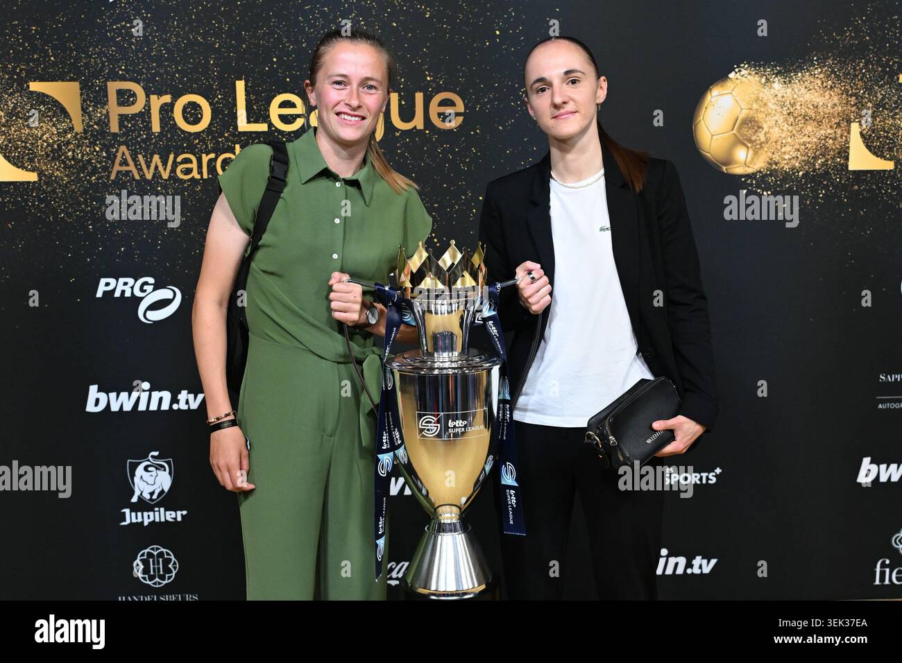 Julie Biesmans and Zenie Mertens pictured during the Pro League Awards ...