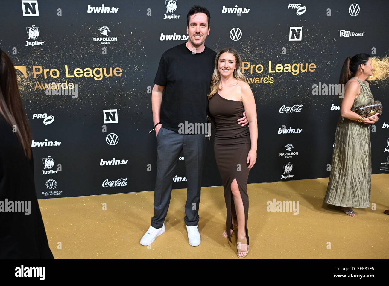 Sam Kerkhofs and Sophie M'Sallem pictured during the Pro League Awards ...