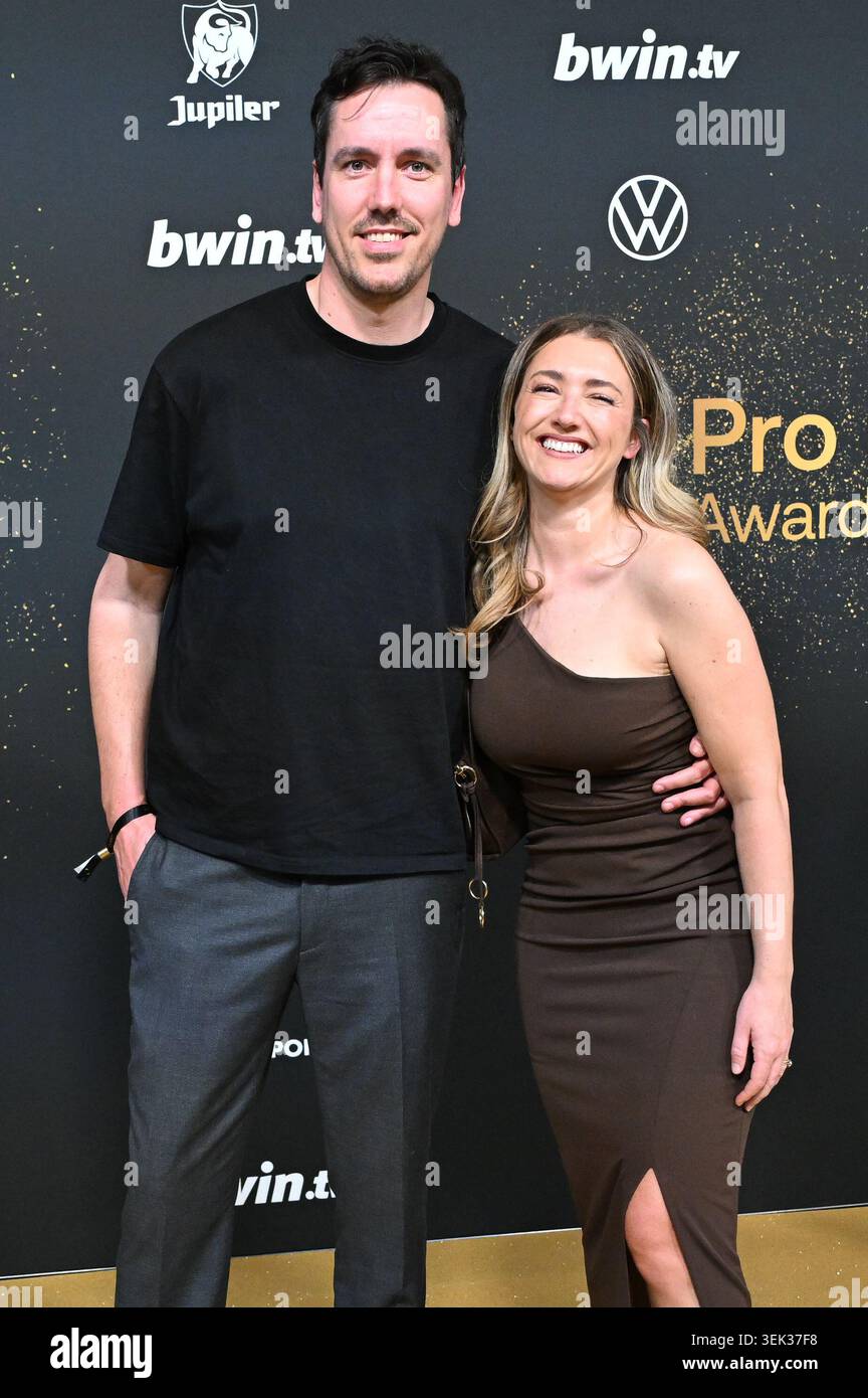 Sam Kerkhofs and Sophie M'Sallem pictured during the Pro League Awards ...
