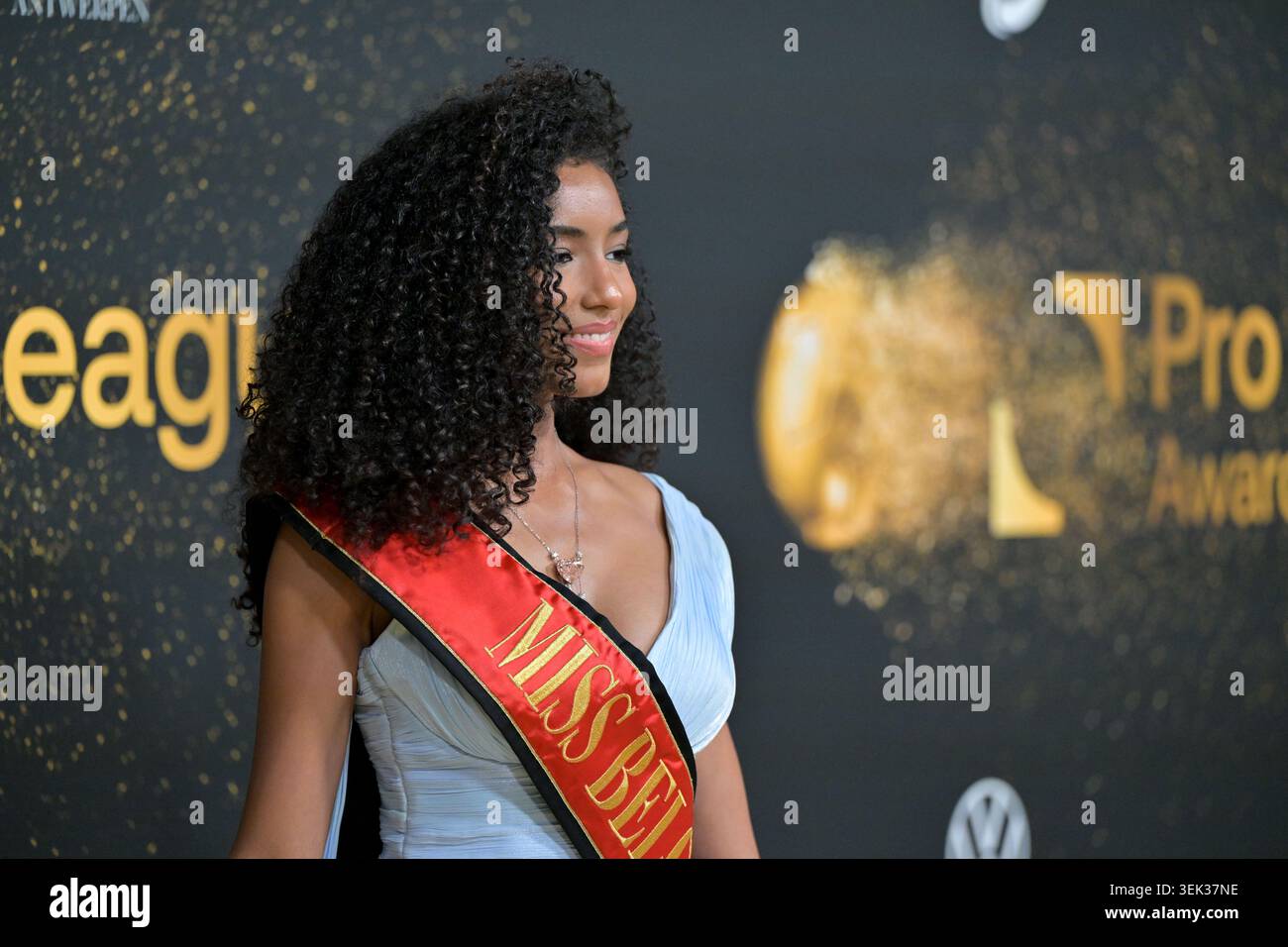 Miss Belgium 2026 Olga Lombardo pictured during the Pro League Awards ...