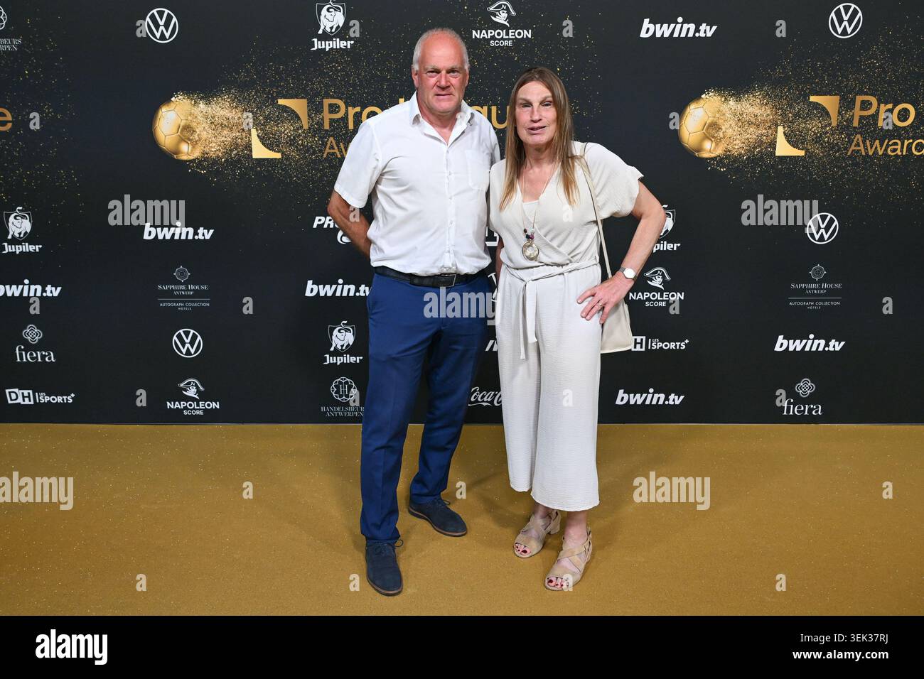 Guido Brepoels and Betty Van Proeyen pictured during the Pro League ...