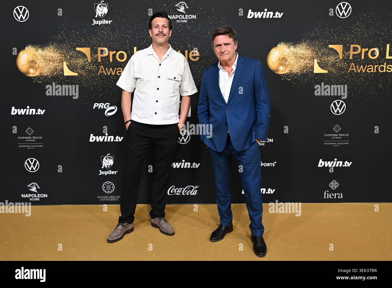 Robin Pront and Eric Van Looy pictured during the Pro League Awards for ...