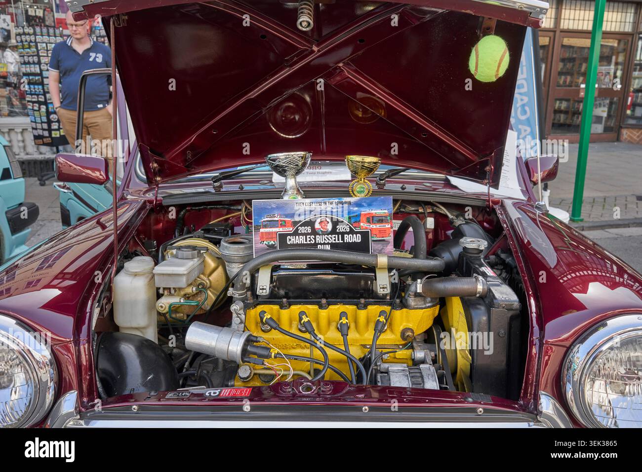 Engine detail of a Prize winning Austin Mini 30 Red 1989 classic ...