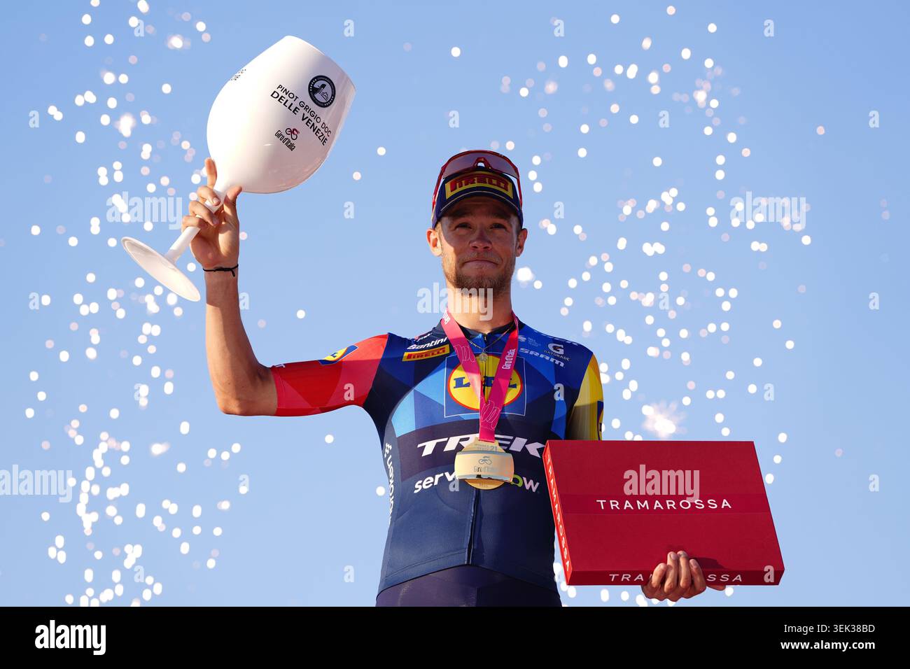 Italy’s Jonathan Milan of Lidl-Trek winner of the stage during Stage 21 ...