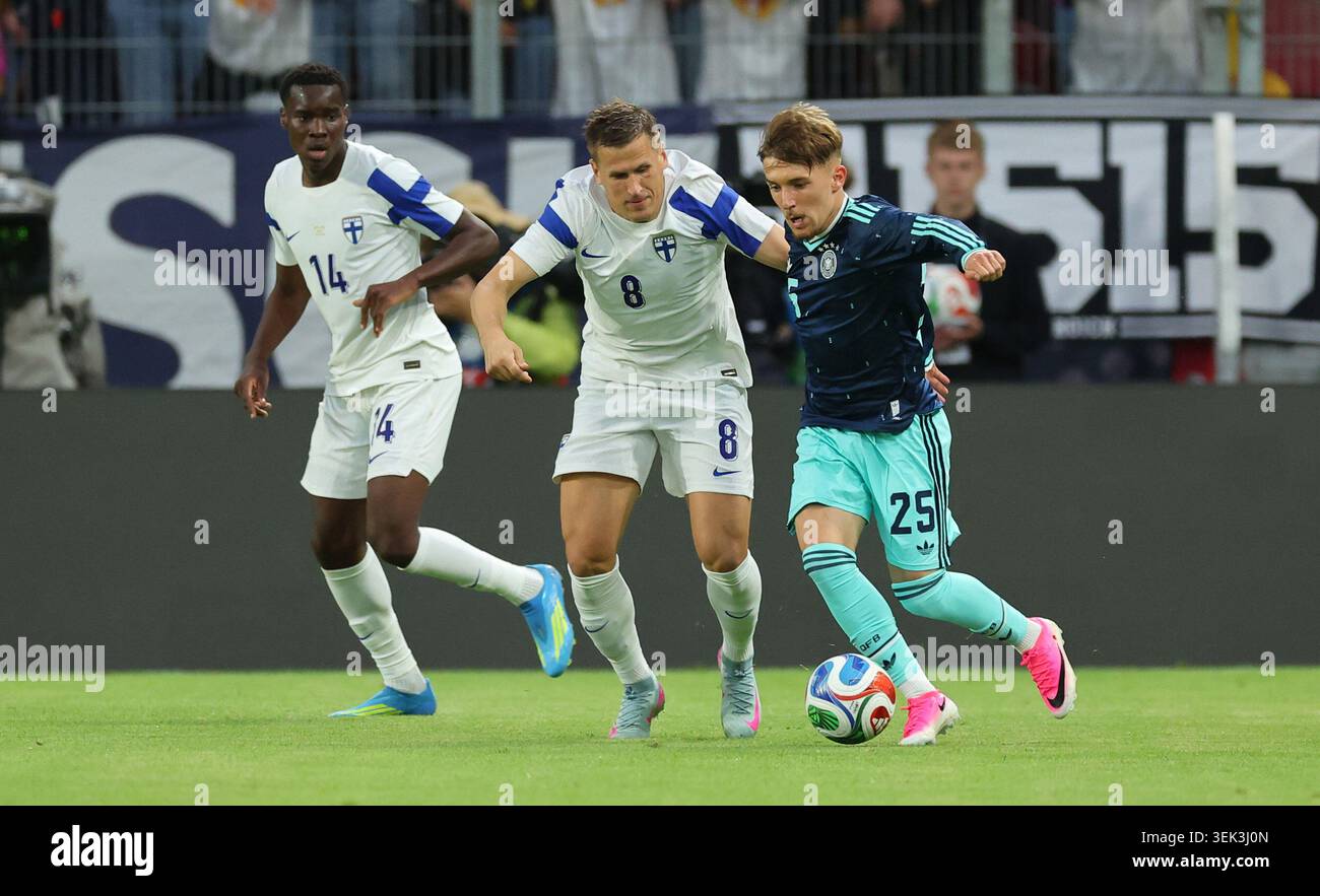 from left Ryan Mahuta, Robin Lod, Lennart Karl (Germany) Mainz, May 31 ...