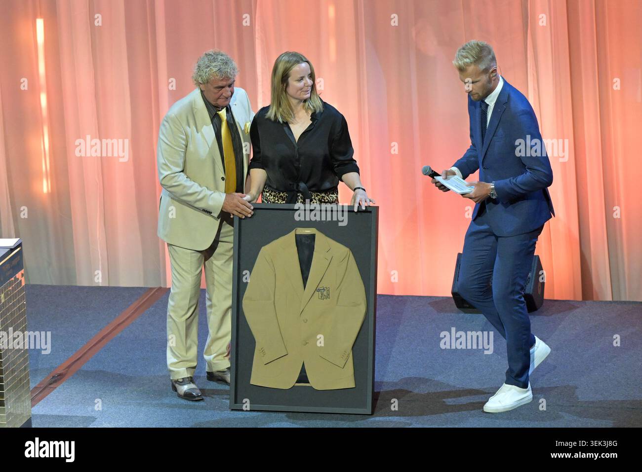 Jean-Marie Pfaff , Elke Clijsters and Ruben Van Gucht pictured during ...