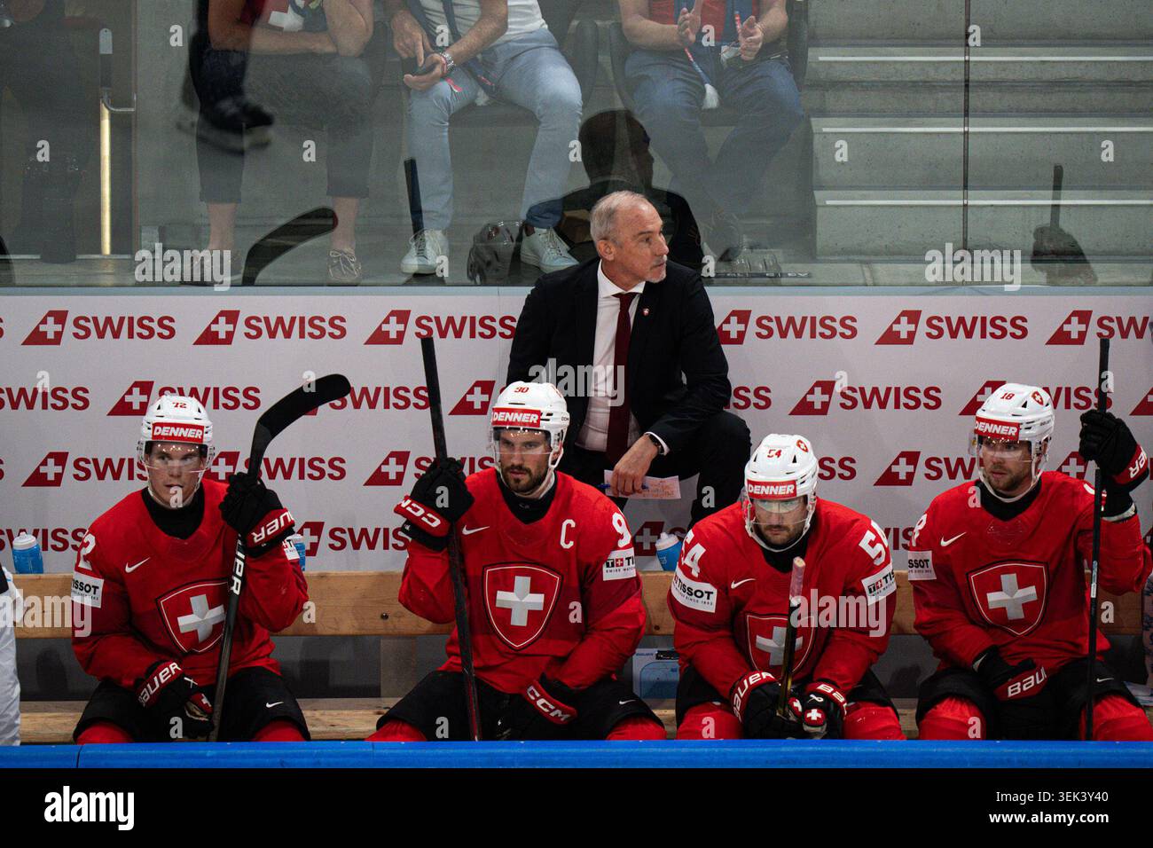 IPA85223156 - team swiss bench during IIHF World Championship - Gold ...