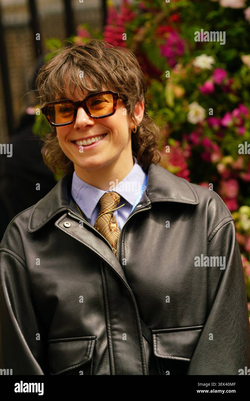 LONDON, UK - MAY 18, 2026: Socialite Unknown woman smiling for ...