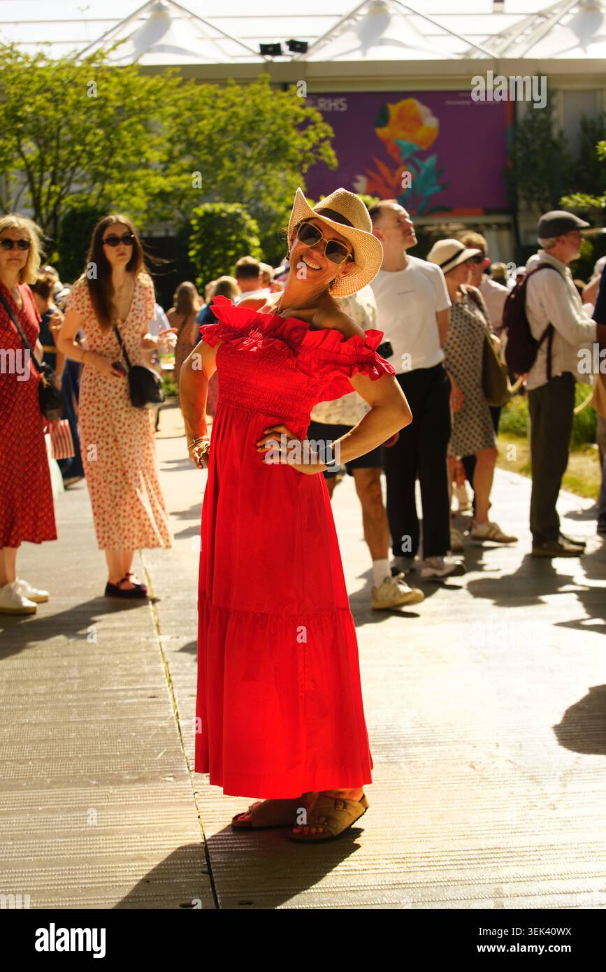 London UK may 22 2026 . Beautifuk woman with Cowboy (American) hat ...