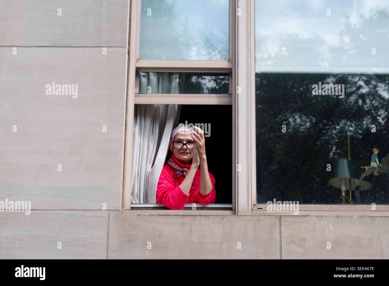 A woman claps along with music during the Israel Day Parade, Sunday ...