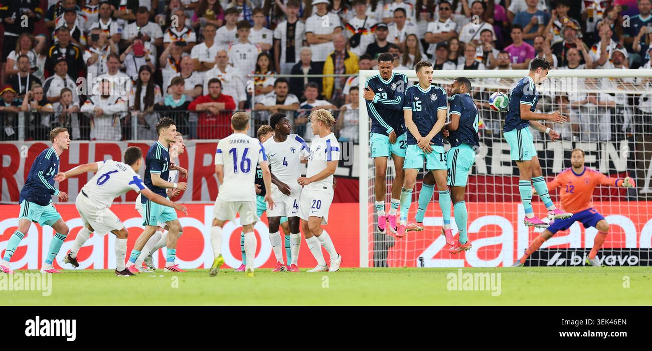 Free kick, Leo Walta (Finland) Mainz, May 31, 2026, Soccer, Test match ...