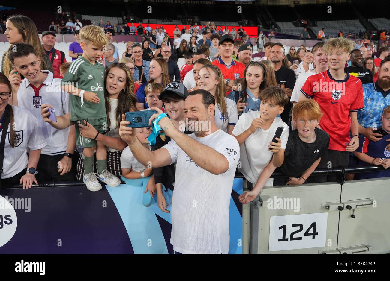 England's Danny Dyer with the fans after Soccer Aid for UNICEF 2026 at ...