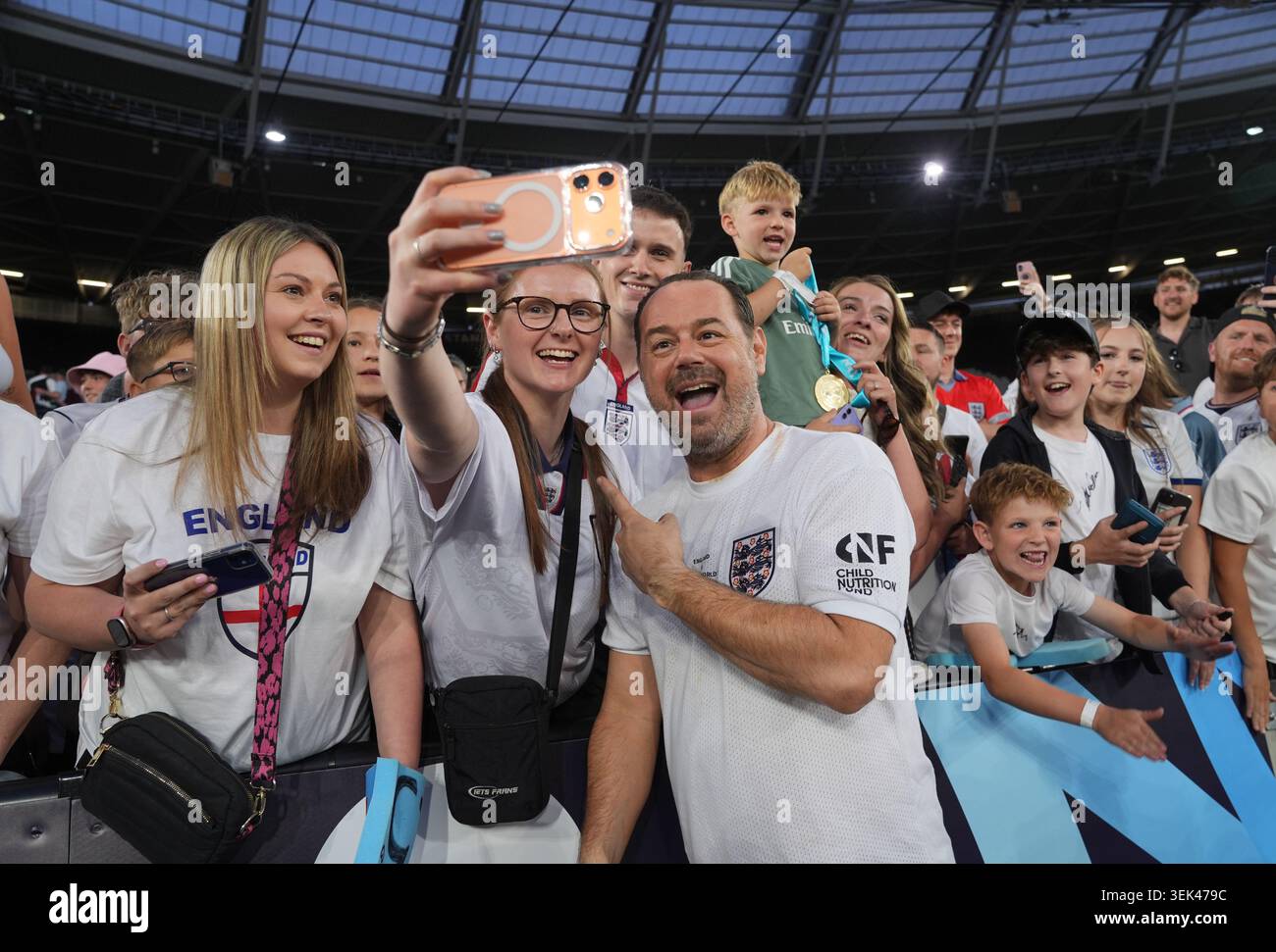 England's Danny Dyer with the fans after Soccer Aid for UNICEF 2026 at ...