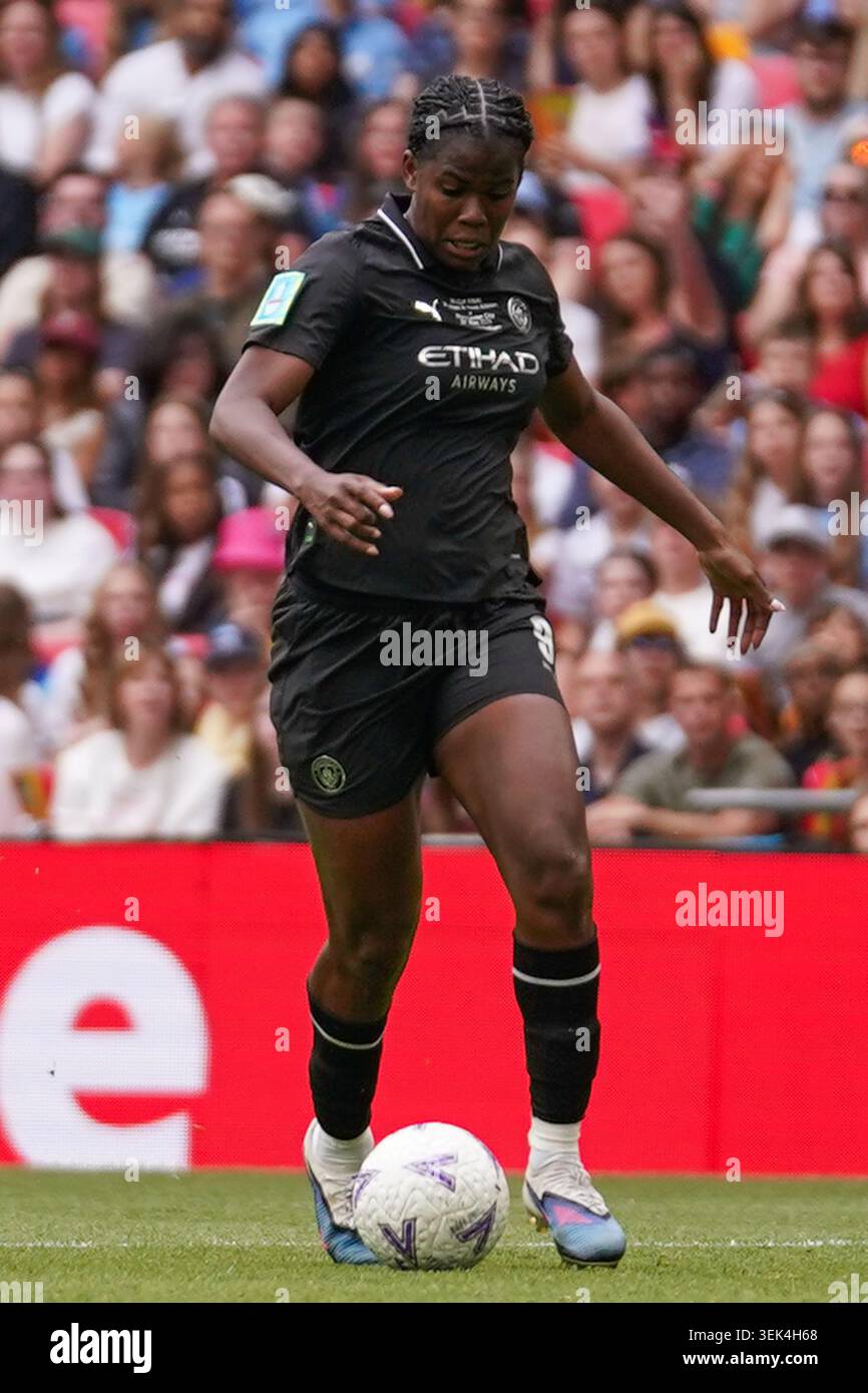 Khadija Shaw of Manchester City during the Brighton & Hove Albion Women ...