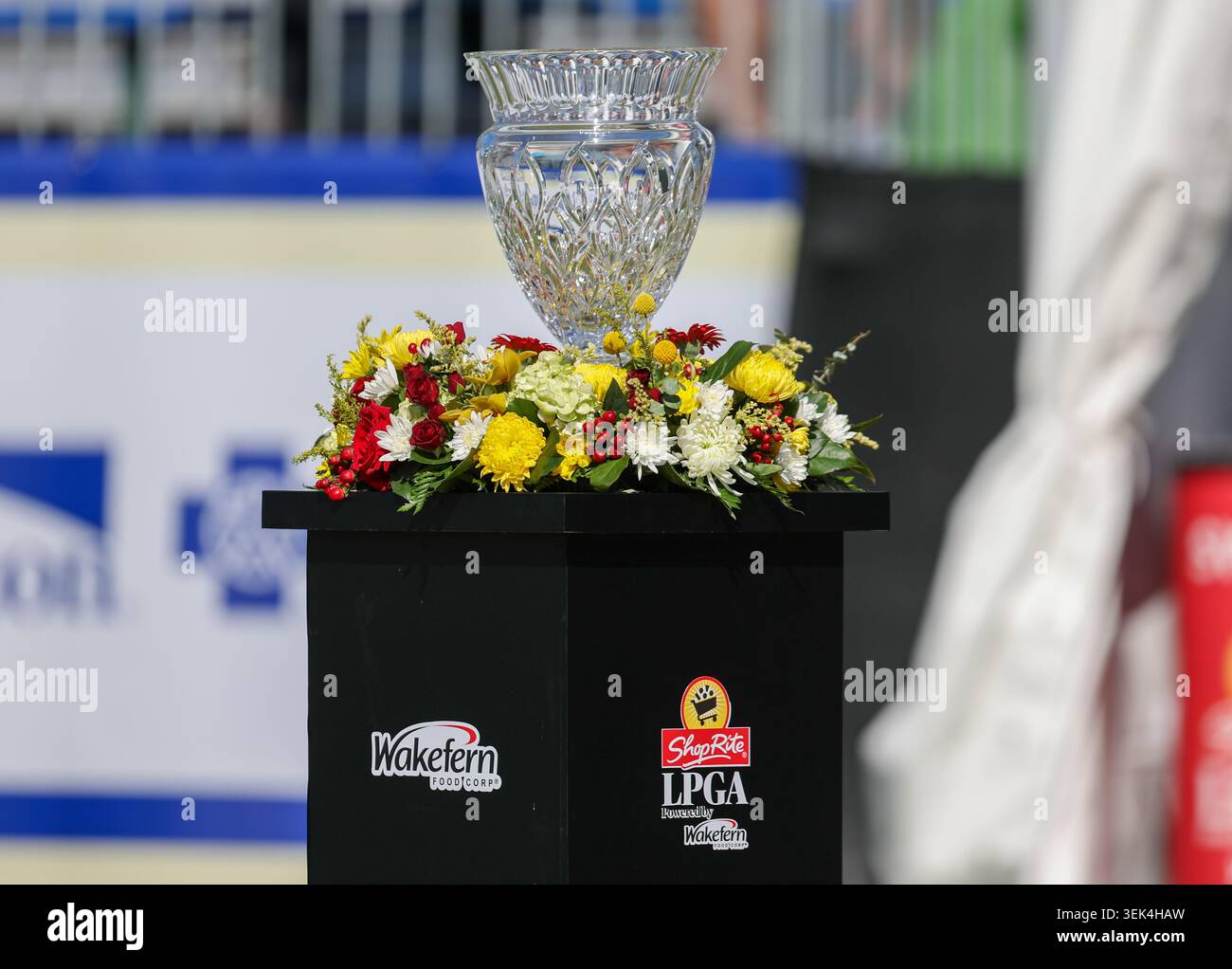 May 31, 2026: The trophy awaits the winner before the final round at ...