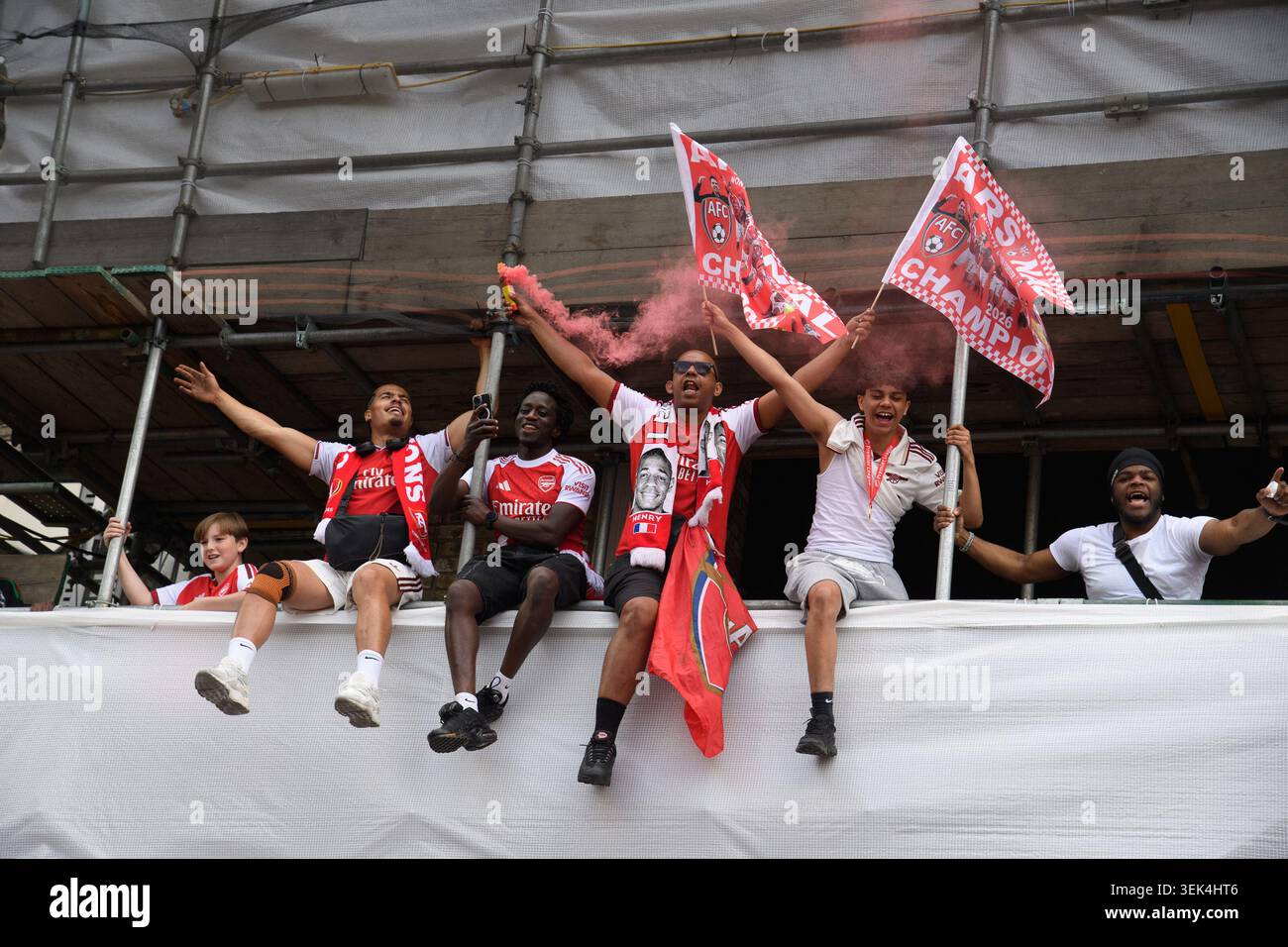 London, UK. 31 May 2026. Pictured: Arsenal Fans in Islington at Arsenal ...