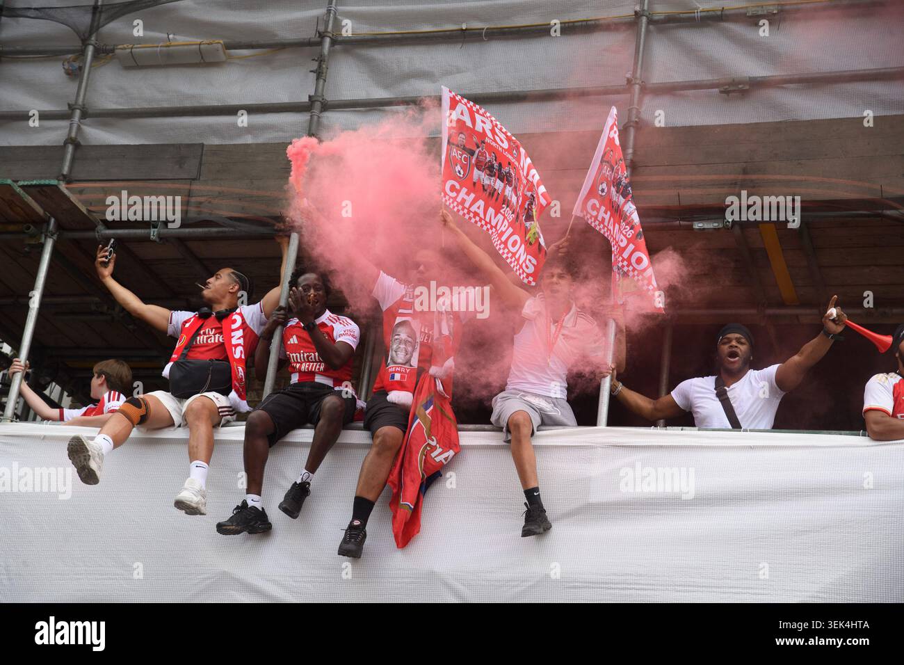 London, UK. 31 May 2026. Pictured: Arsenal Fans in Islington at Arsenal ...