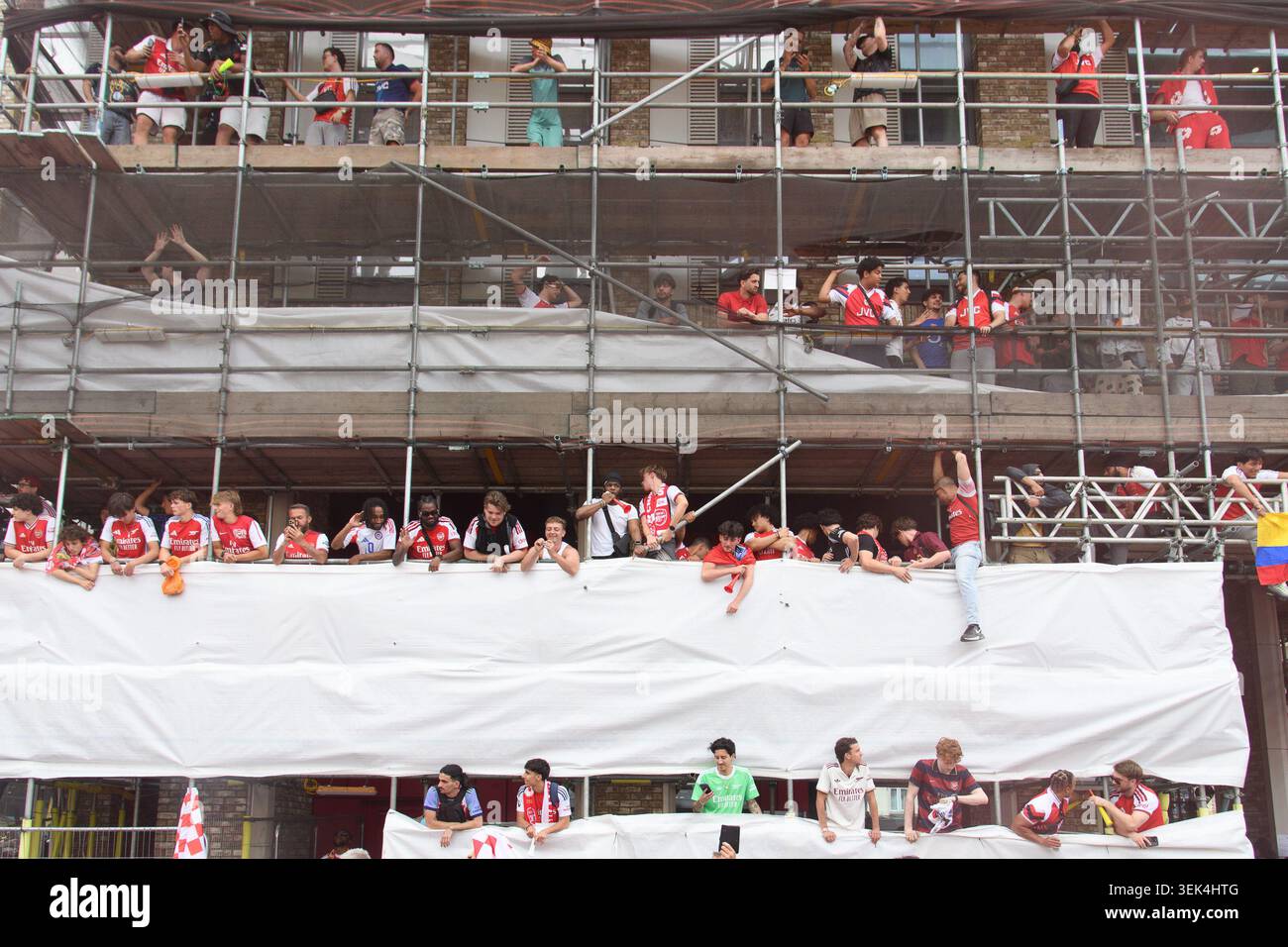 London, UK. 31 May 2026. Pictured: Arsenal Fans in Islington at Arsenal ...
