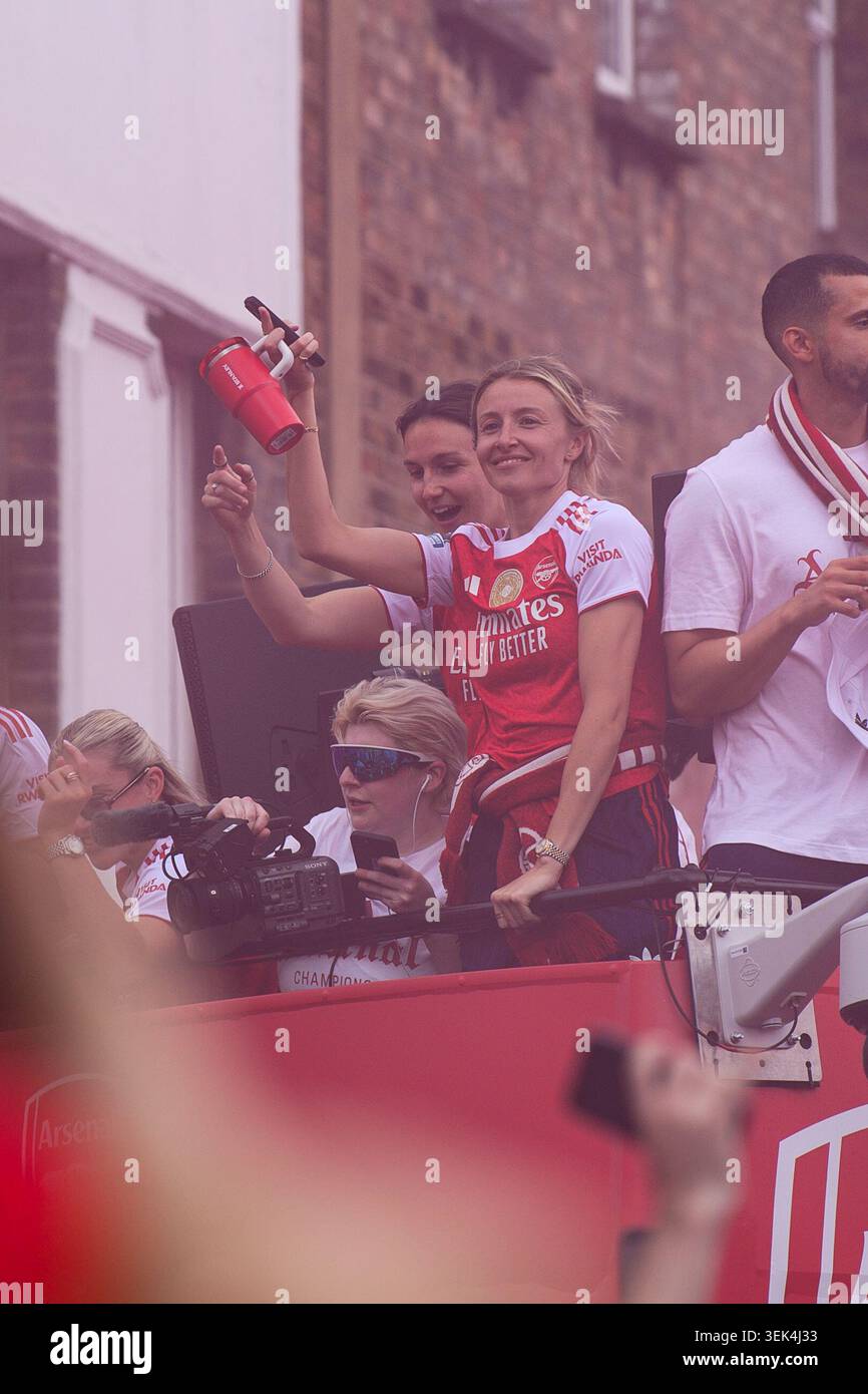 London, UK. 31 May 2026. Pictured: Arsenal's Women's Team in Islington ...