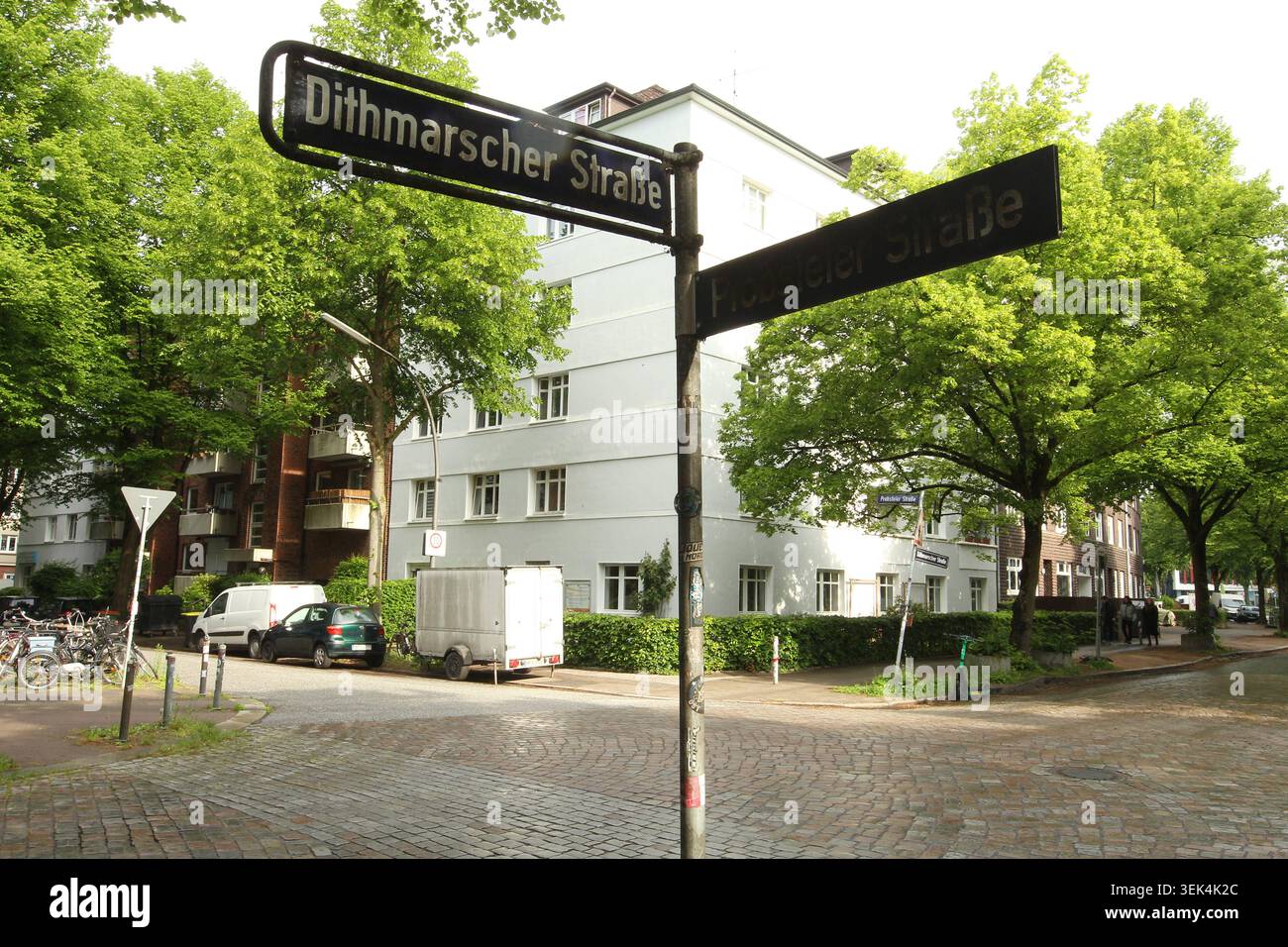 Straßenschilder Dithmarscher Straße und Probsteier Straße. Dulsberg ...