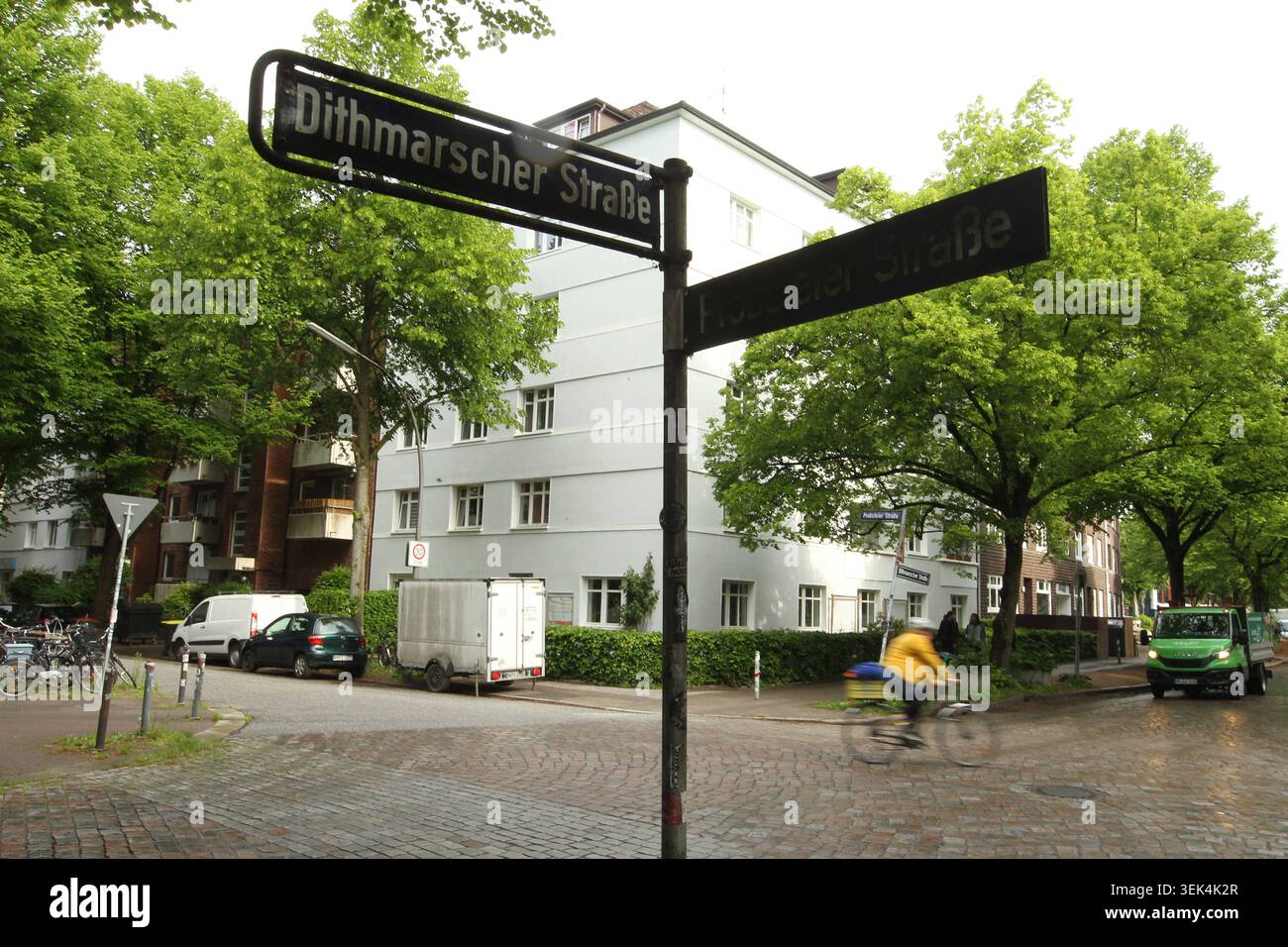 Straßenschilder Dithmarscher Straße und Probsteier Straße. Dulsberg ...